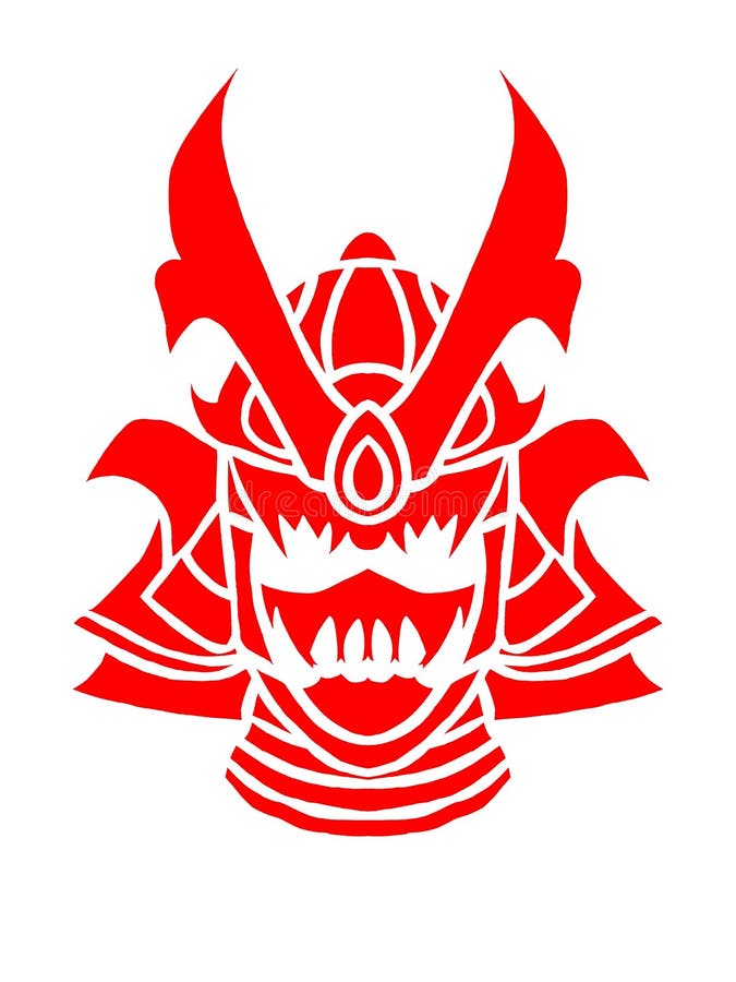 Mask Ronin Samurai Anime Japan Stock Illustration - Illustration of ...