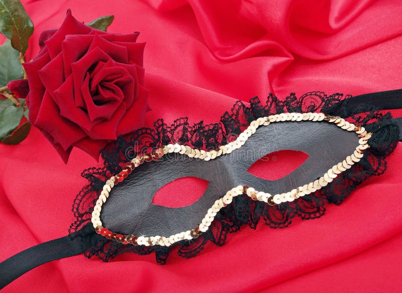 Mask with the rose stock photo. Image of festival, culture - 21538376