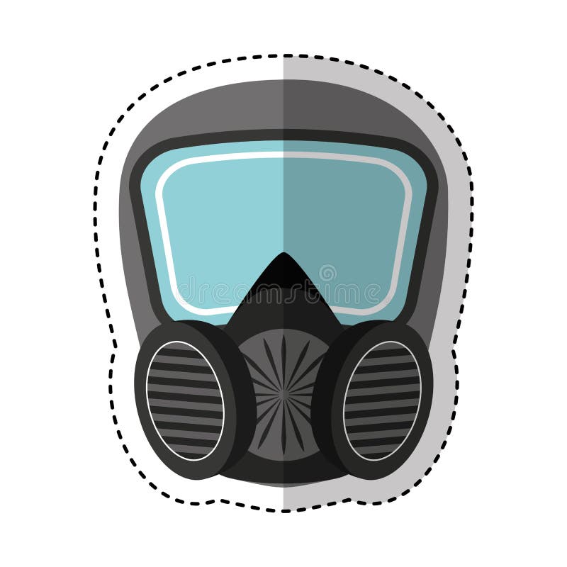 Mask safety isolated icon stock vector. Illustration of personal - 85289657