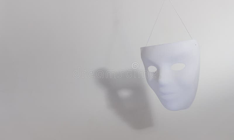Mask with shadow stock photo. Image of friendly, hidden - 126086754