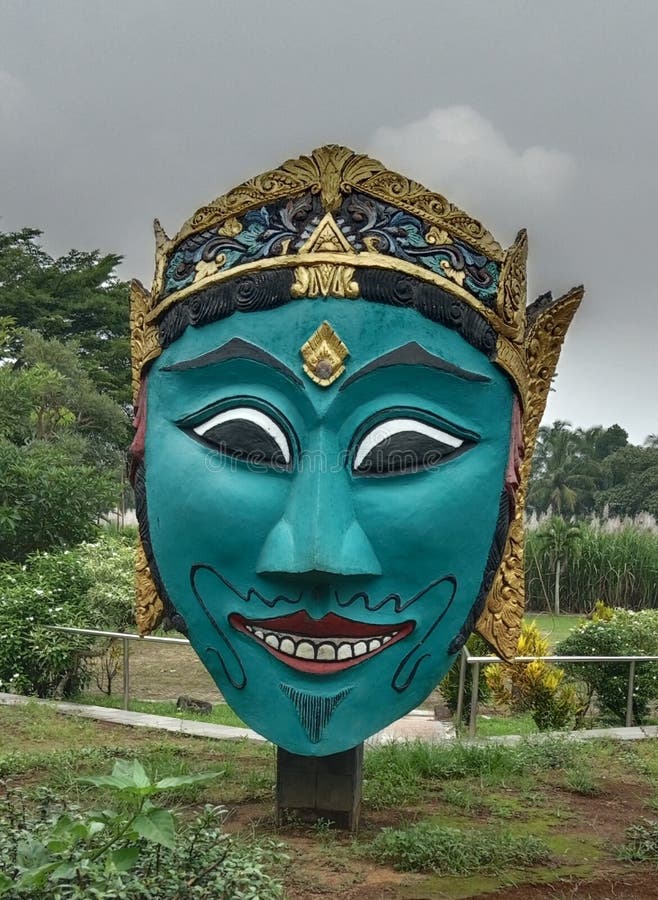 A Mask in the Shape of a Human Face Depicting an Ancient Nobleman Stock ...