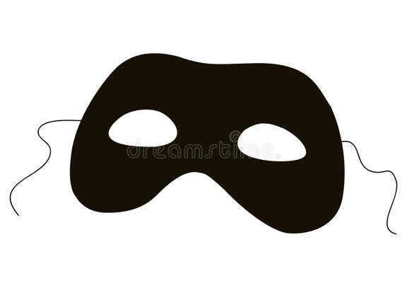 Mask silhouette stock vector. Illustration of halloween - 5246401