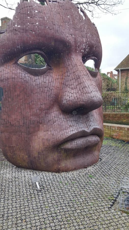 Mask Statue editorial stock photo. Image of canterbury - 104689953