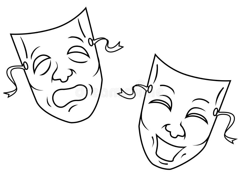 Smiling mask illustration stock illustration. Illustration of details ...