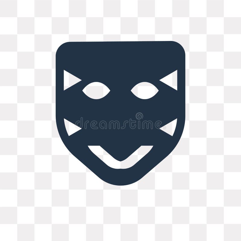 Mask Vector Icon Isolated on Transparent Background, Mask Trans Stock ...