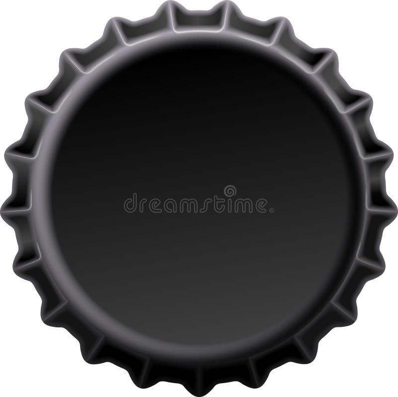 Black Bottle Cap Closure As a True To Detail Illustration Stock Vector ...