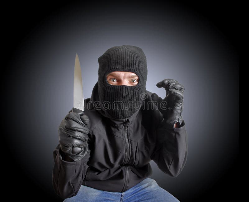 Masked Criminal stock photo. Image of menace, hidden - 17157764