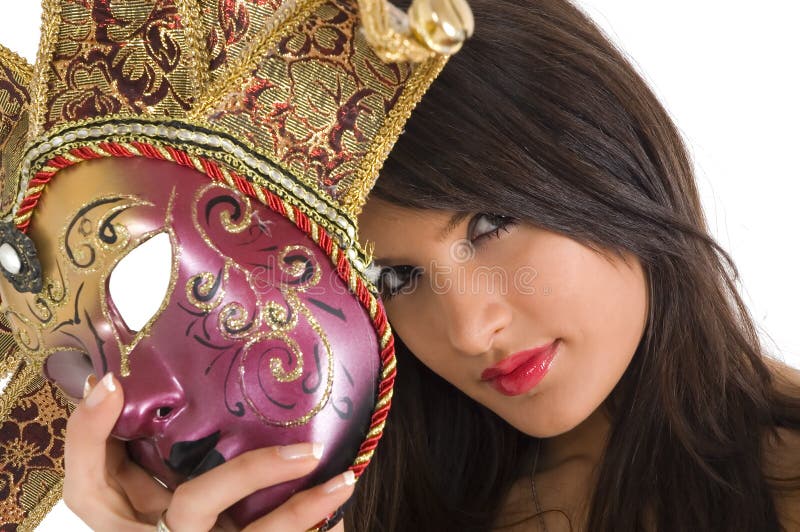 Masked girl stock photo. Image of festival, girl, carnival - 4204044