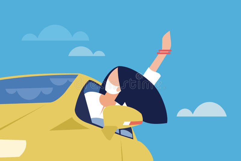 Hand Waving Out Car Window Stock Illustrations – 15 Hand Waving Out Car ...