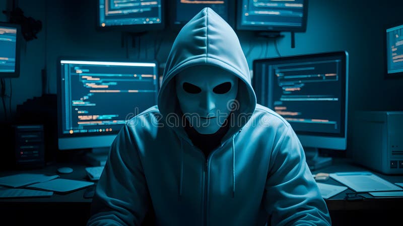 The Phantom Hacker a Dark Web Enigma. Stock Illustration - Illustration ...