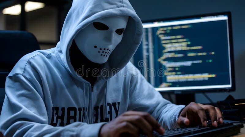 The Phantom Hacker a Dark Web Enigma. Stock Illustration - Illustration ...