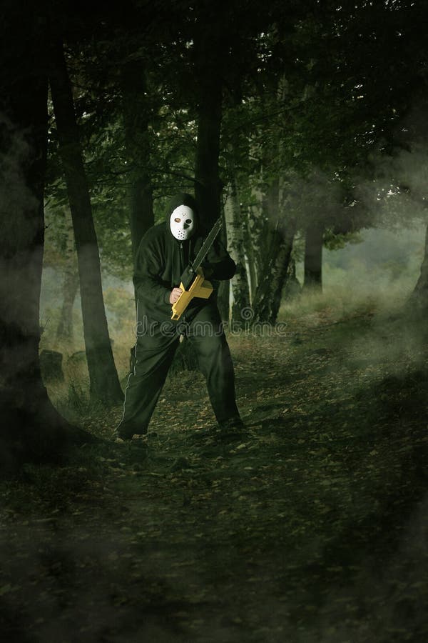 Masked mad man stock photo. Image of killer, creepy, halloween - 33602192