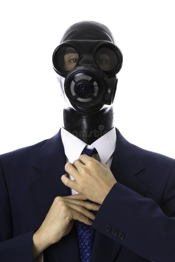Masked man and tie stock image. Image of environment, destroy - 1987379