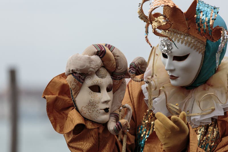 Masked Person at the Venice Carnival Stock Photo - Image of dress ...