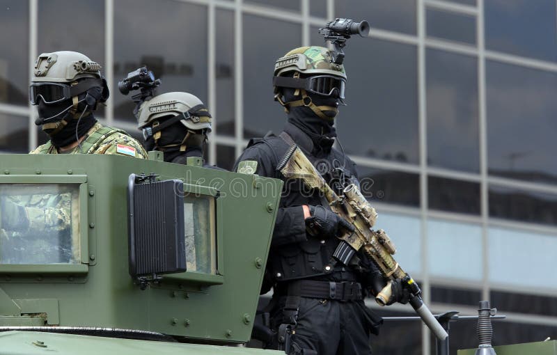 Masked Special Forces Soldiers Editorial Photography - Image of uniform ...