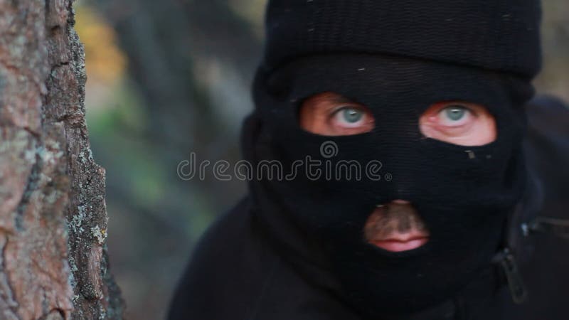 Masked terrorist stock footage. Video of forces, prohibition - 45001214
