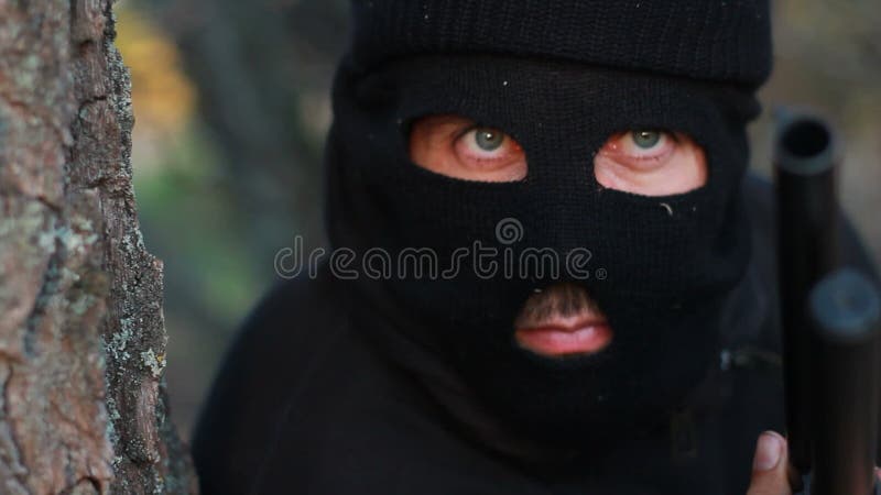 Masked terrorist stock video. Video of cruel, adult, forces - 45089243