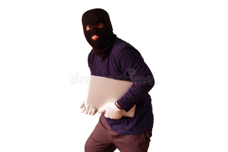 Masked Thief is Climbing the Wall To Steal Property in the House ...