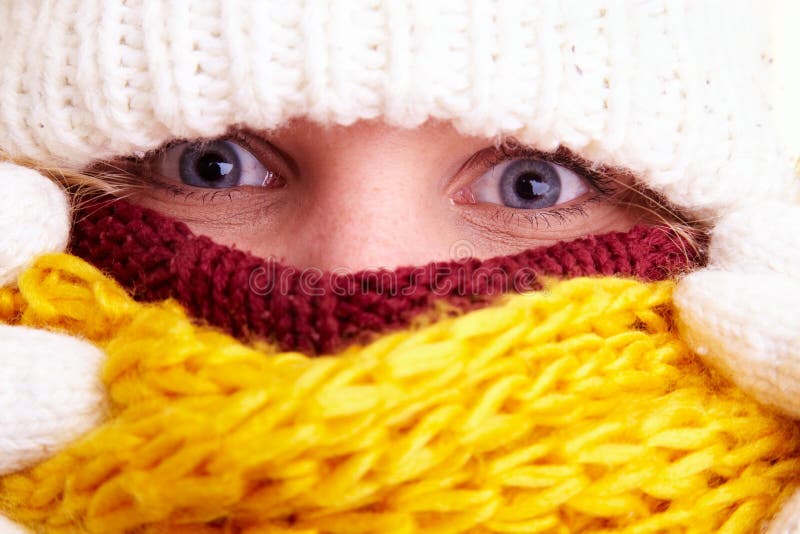 Masked up in winter stock image. Image of anonymous - 200973689