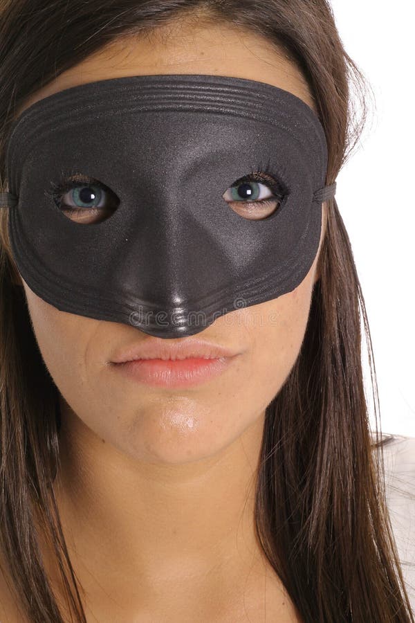 Masked woman stock photo. Image of emotions, female, eyes - 14754234