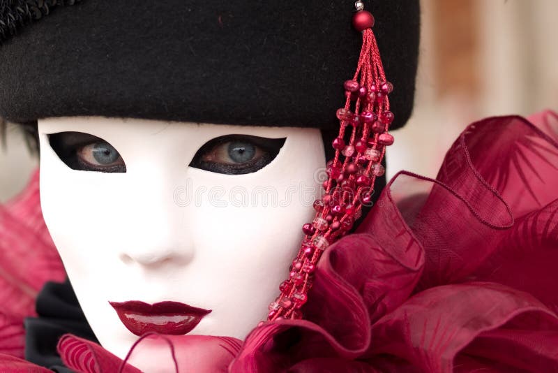 Mooi Masker in Carnaval in Venetië Stock Afbeelding - Image of venetië ...