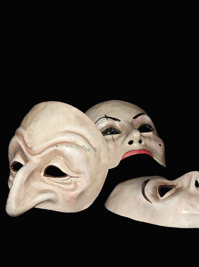 Maskers stock afbeelding. Image of angstaanjagend, uitdrukkingen - 20778887