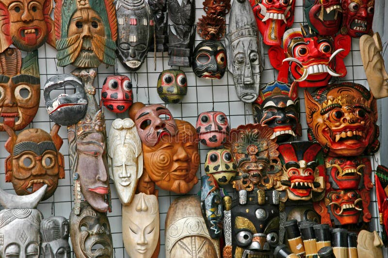 Masks stock photo. Image of show, face, scary, taboo, stage - 594392