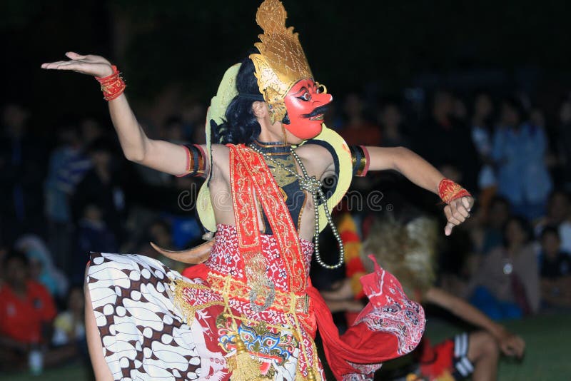Masks dance editorial stock image. Image of java, indonesia - 46570724