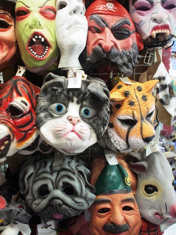 Masks for Halloween stock photo. Image of party, ugly - 16368584