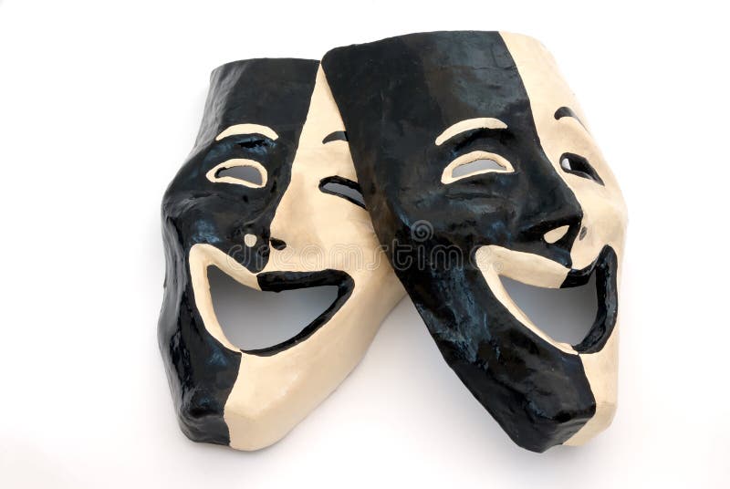 Masks of happiness stock photo. Image of eyebrows, emotions - 73817762