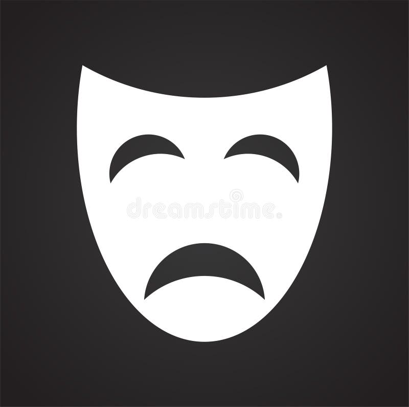 Masks Icon on Background for Graphic and Web Design. Simple Vector Sign ...