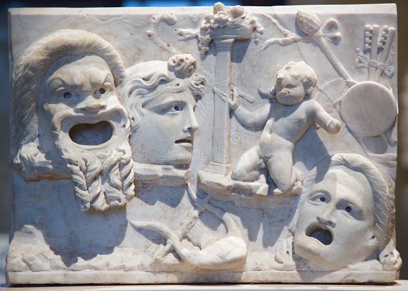 Masks Relief stock photo. Image of artfully, masks, sculpture - 73076854