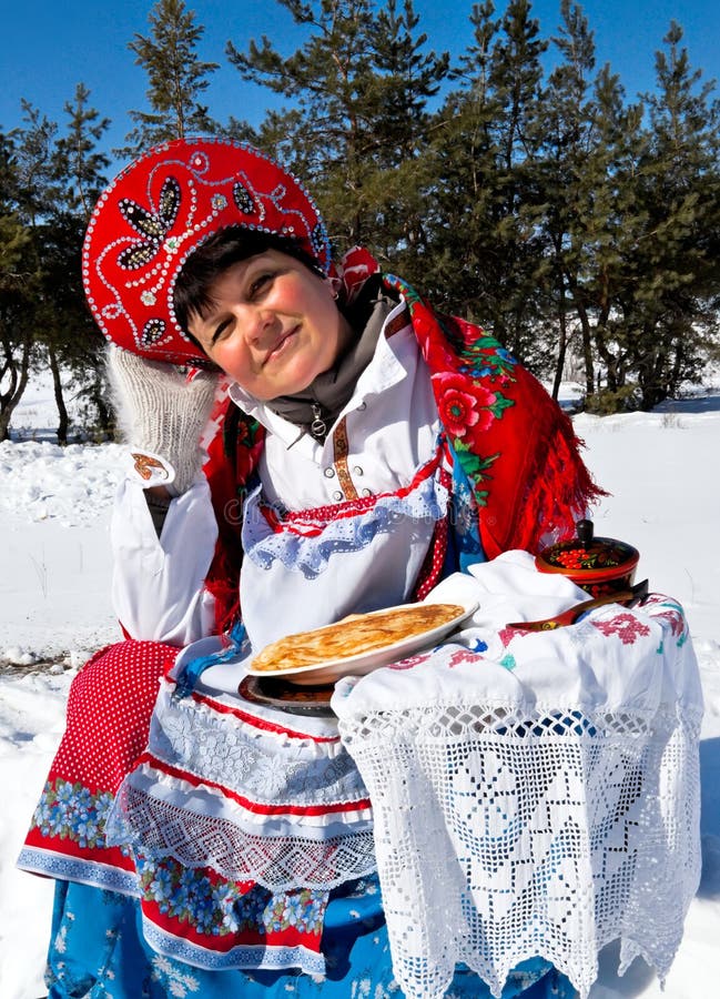 Maslenitsa stock photo. Image of national, forest, field - 28912788