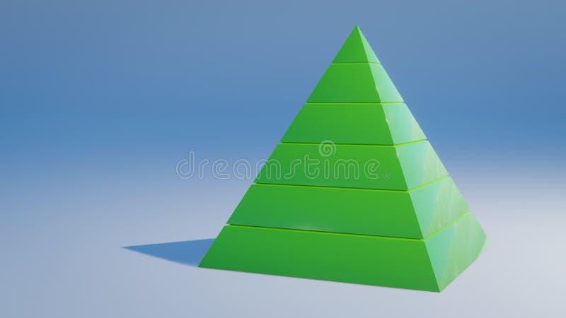 Maslow& X27;s Needs Hierarchy 3d Illustration Rendered Stock ...