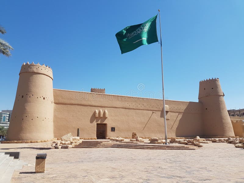 Masmak Fort Castle stock image. Image of tourism, wall - 253412371
