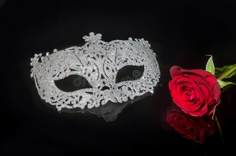 Rose mask stock photo. Image of face, plume, europe, flower - 4742104