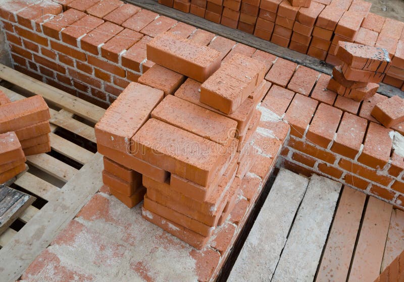 Mason Bricklaying Background Stock Photo - Image of cement ...