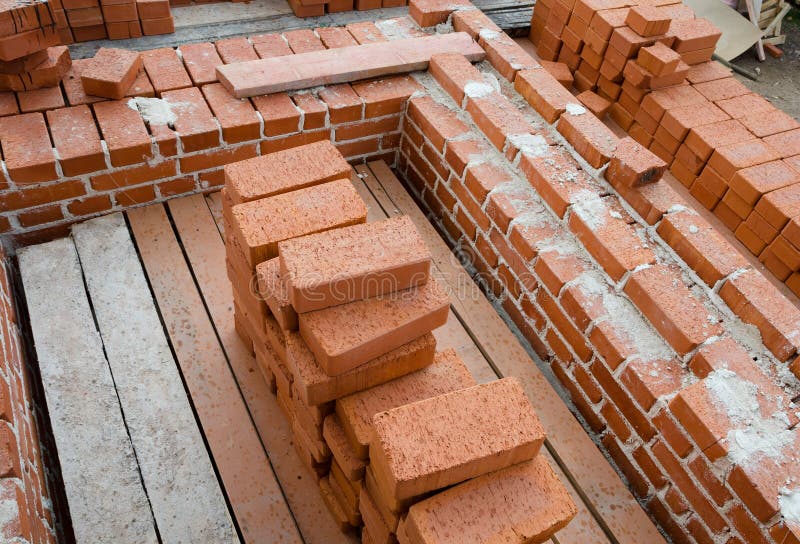 Mason Bricklaying Background Stock Photo - Image of laying, activity ...