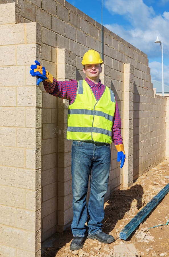 Mason or Construction Worker Isolated Stock Image - Image of mason ...
