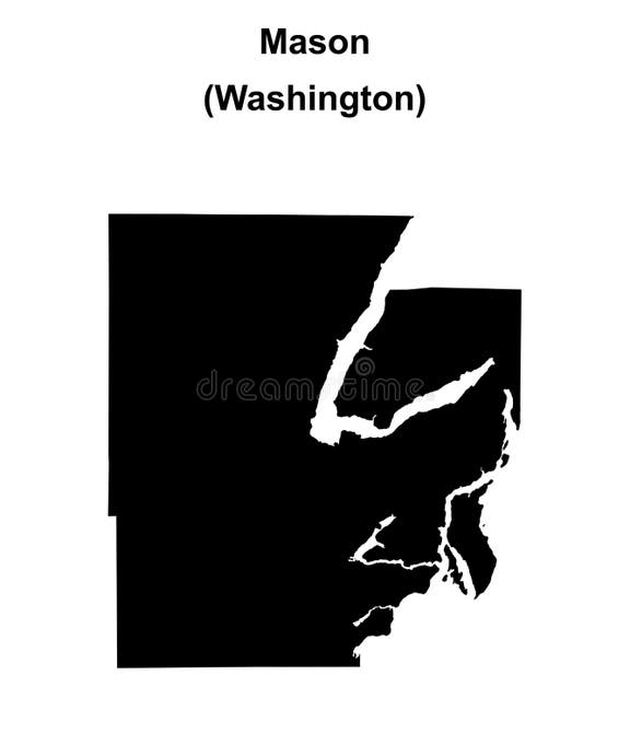 Mason outline map stock vector. Illustration of icon - 361874846