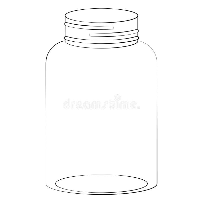 Mason Jar Illustration stock vector. Illustration of cute - 117534752