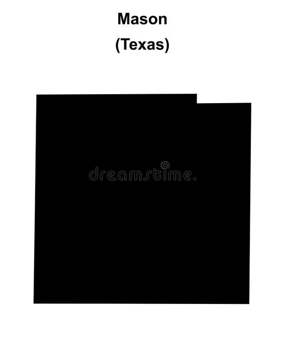 Mason outline map stock vector. Illustration of border - 361792918