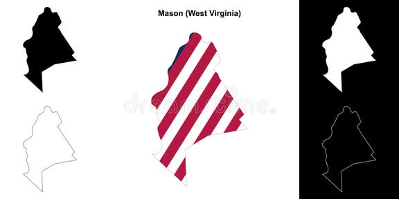 Mason outline map stock vector. Illustration of icon - 324289909