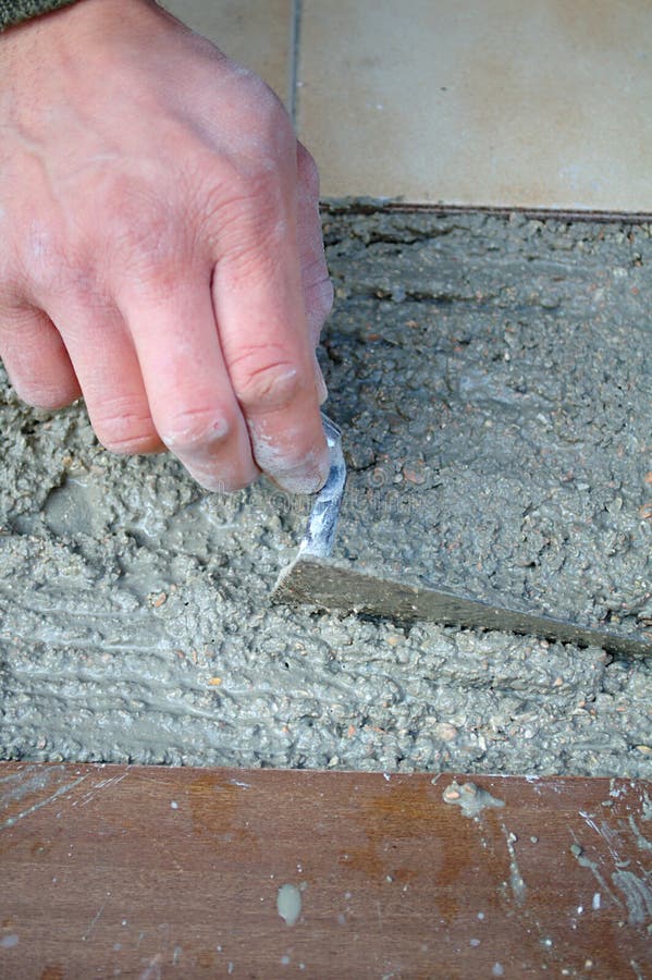 Mason preparing cemet stock photo. Image of trowel, male - 14793072
