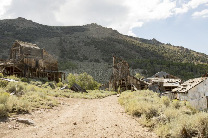 Masonic-Chemung mine ruins stock image. Image of ruins - 98655967