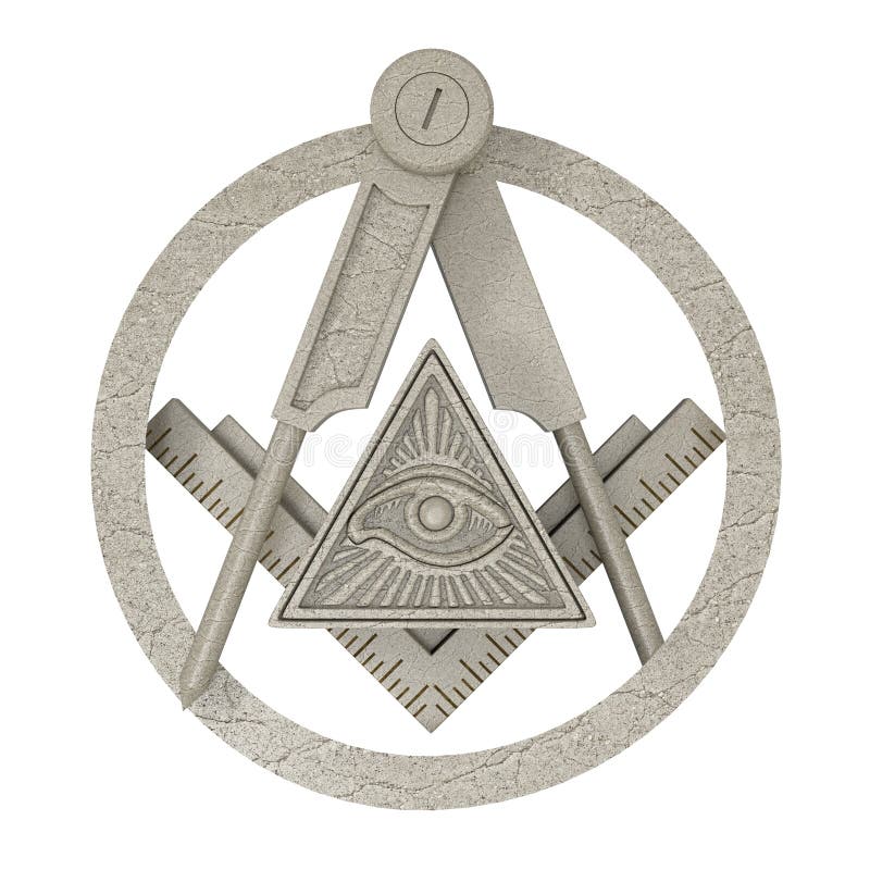 Masonic Freemasonry Golden Square and Compass with G Letter Emblem Icon ...
