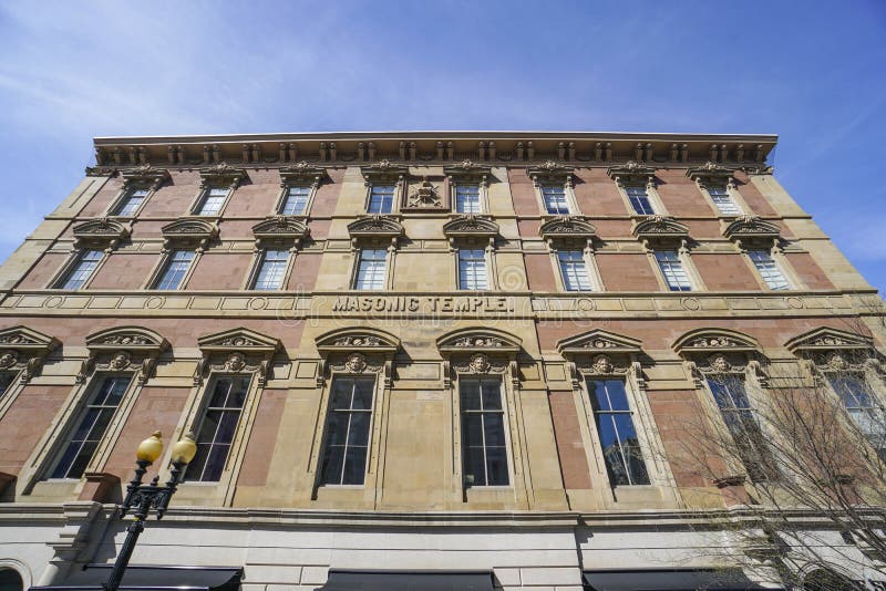 Masonic Temple in Washington - WASHINGTON DC - COLUMBIA - APRIL 7, 2017 ...