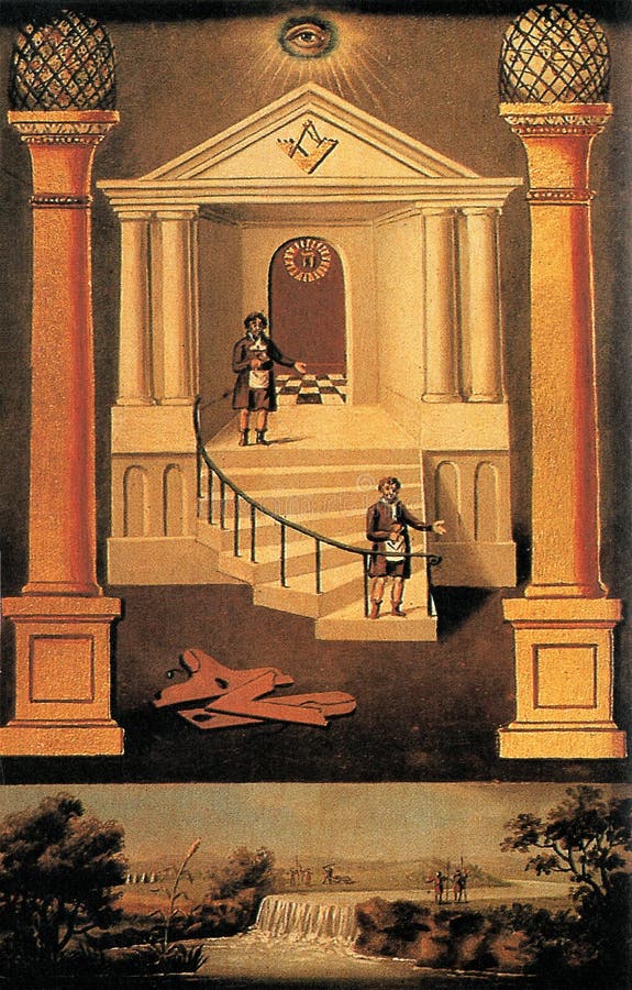 Masonic Work Table of the Second Degree of J. Bowring Editorial Photo ...