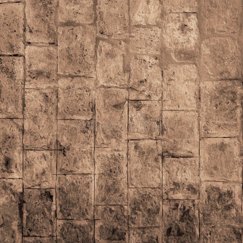 Masonry Brick Wall Element. Historical Blockwork Ceiling. Old Floor ...