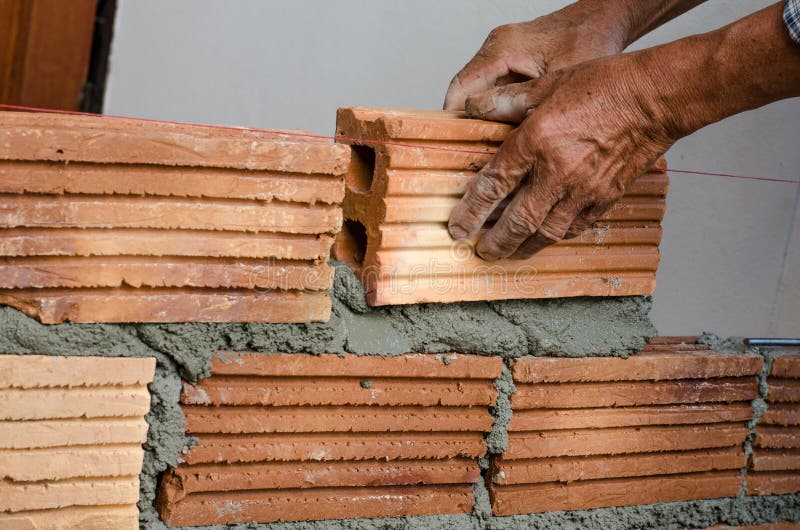 Masonry Building Materials, Bricks Stock Image - Image of construction ...